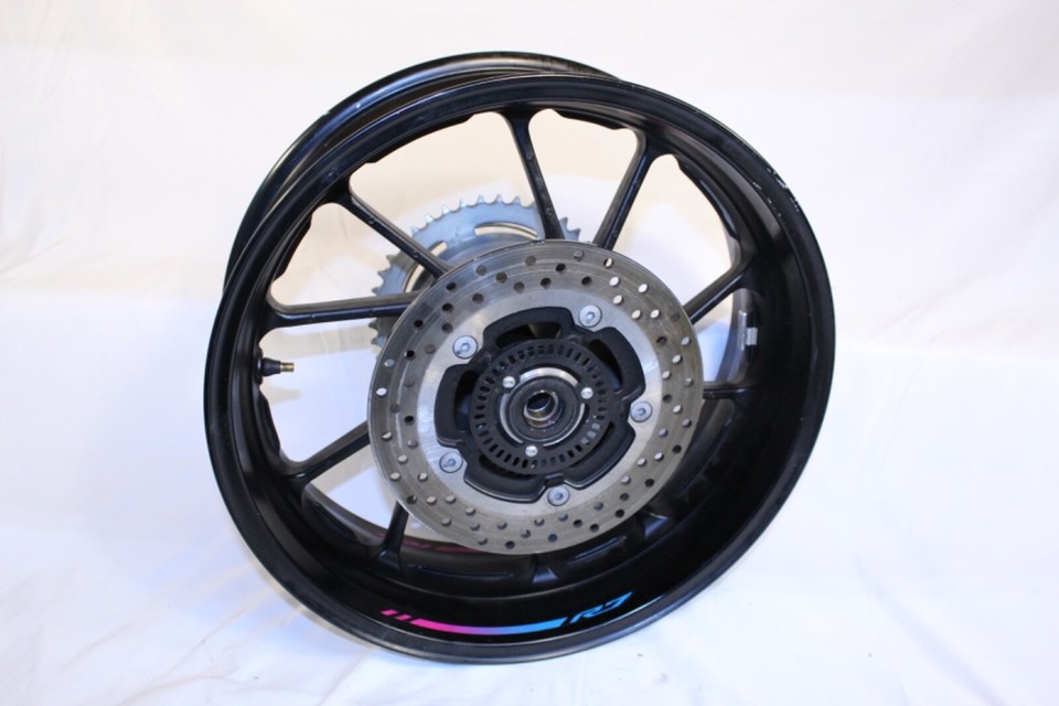24 YAMAHA YZF R7 YZF-R7 REAR RIM WHEEL COMPLETE STRAIGHT 22 23 | eBay