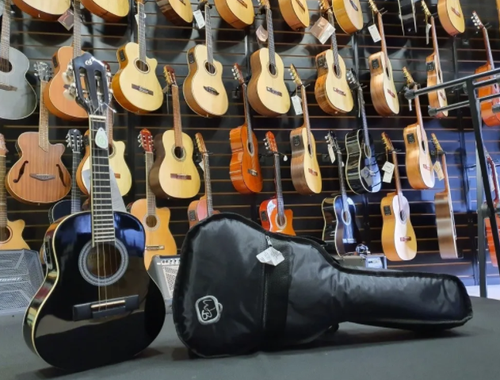 Cavaco Cavaquinho Electric - Giannini - start Cs14 EPBK - Small guitar ...