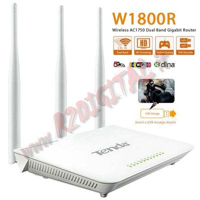 ACCES POINT TENDA DUAL BAND ROUTER USB WIRELESS N300 PRINT SERVER HARD ...
