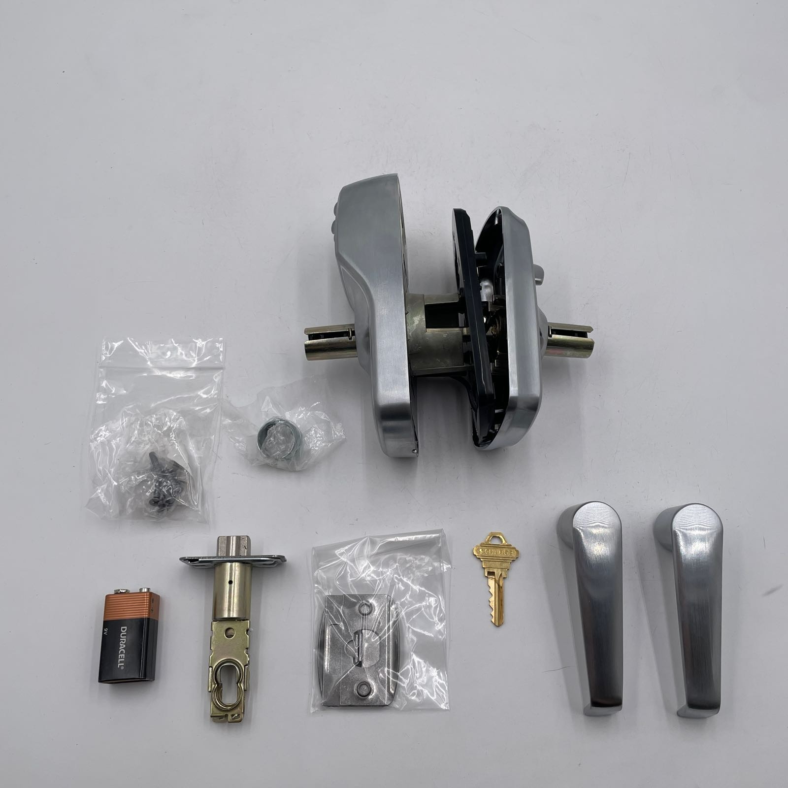 Schlage FE595 PLY 626 ELA Plymouth Keypad Entry with Flex-Lock, Brushed ...