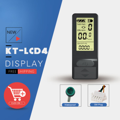 KT-LCD4 Mini Display SM/WP Connector Plug 24 36 48V for E-bike ...