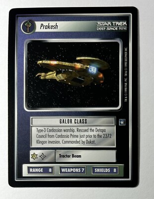 STAR TREK CCG DS9 RARE CARD PRAKESH STCCG NEVER PLAYED | eBay