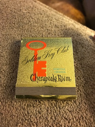 Vintage Golden Key Club Chesapeake Room Matchbook Matches (JL) | eBay