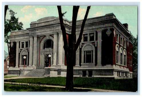 c1910 Public Library Kewanee Illinois IL Antique Unposted Postcard | eBay