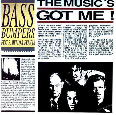 Bass Bumpers Feat E-Mello & Felicia - The Music's Got Me Maxi (VG/VG ...