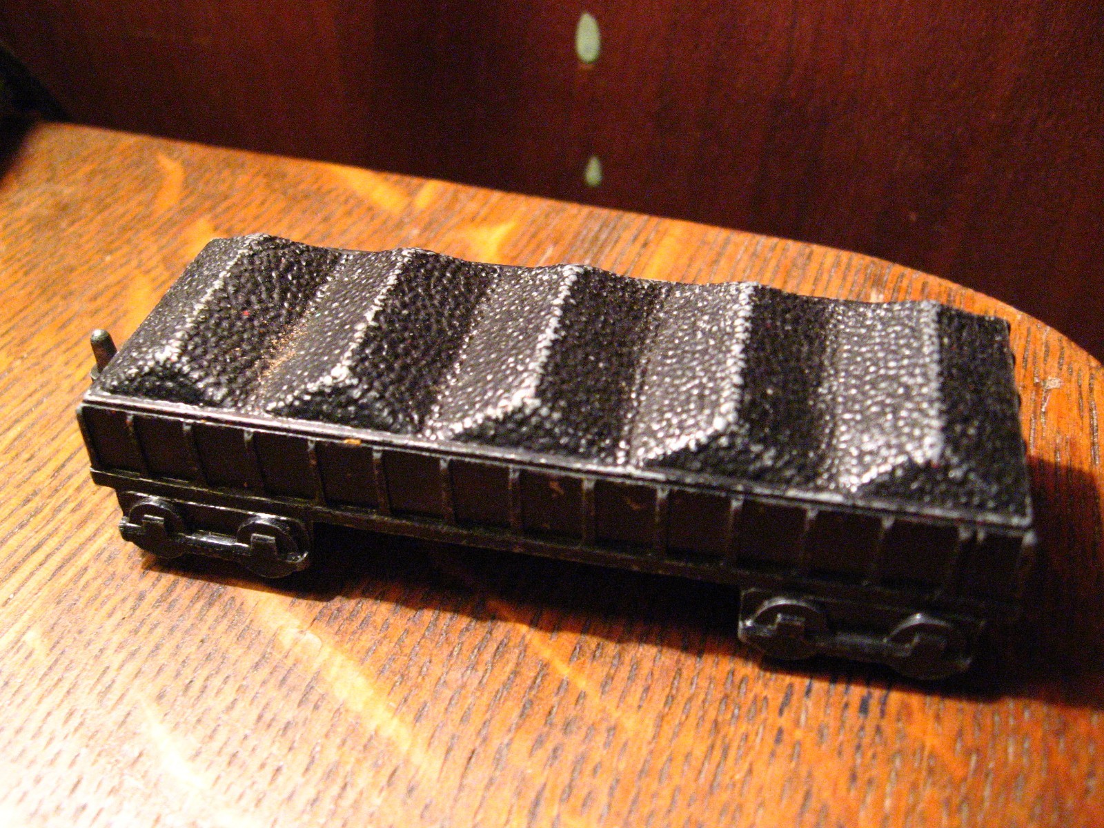 Midge Toy Train Car - Vintage Blk Model Coal Car Metal USA Rockford ...