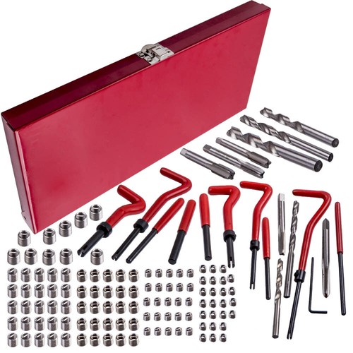 131Pcs Metric Thread Repair Insert Kit M5 M6 M8 M10 M12 Internal Screw ...