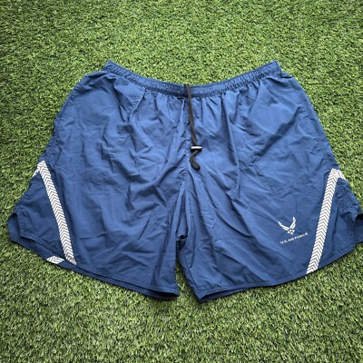 US Air Force Athletic Shorts Adult Medium M Blue PT Bootcamp Liner USAF ...