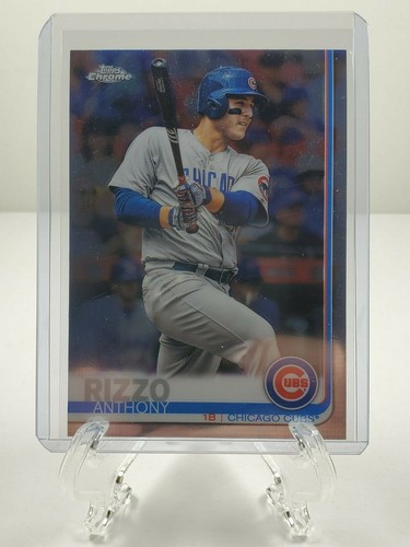 Topps Chrome 2019 Baseball Card #130 Anthony Rizzo Chicago Cubs | eBay