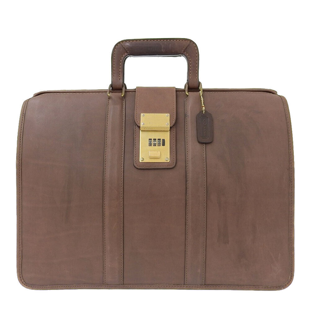 COACH Vintage Briefcase Business Bag Leather Brown 202 0109 COACH Vintage Briefcase Business Bag Leather Brown 202 0109