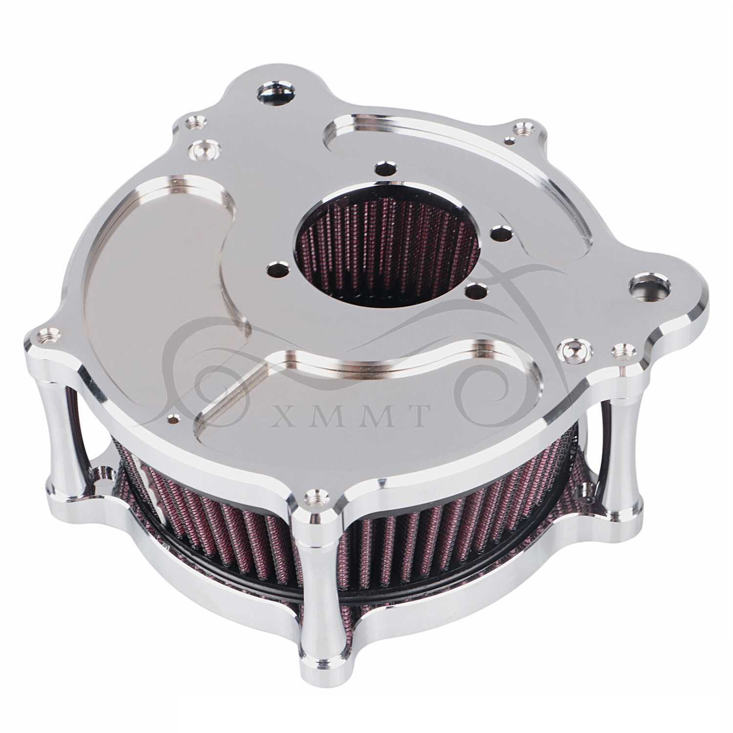 Turbine Air Cleaner intake filter For Harley Touring Street Glide Road ...