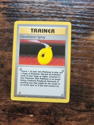 Pokémon TCG Devolution Spray Base Set 72/102 Regular Unlimited Rare | eBay