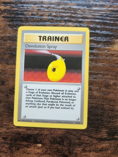 Pokémon TCG Devolution Spray Base Set 72/102 Regular Unlimited Rare | eBay