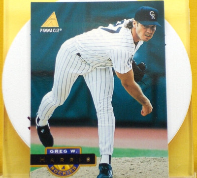 1994 PINNACLE Baseball Card # 470 *** GREG W. HARRIS *** Colorado ...