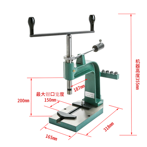 Hand Tapping Machine, Cast Iron, Tap and Dies Desktop Precision Tapper ...