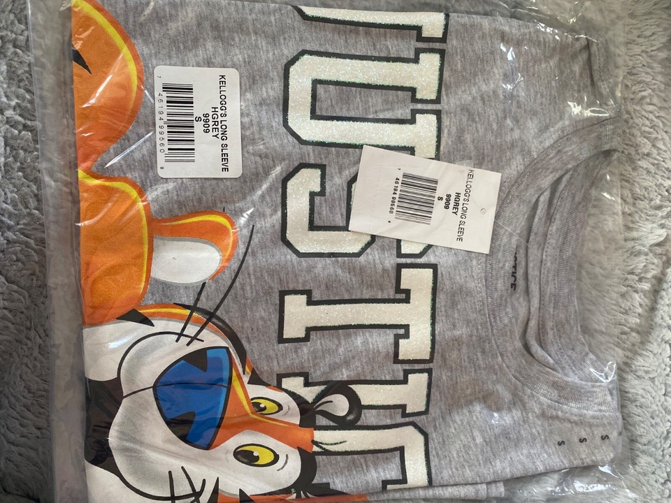 justice grey kelloggs long sleeve | eBay