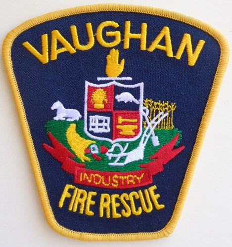 Vaughan Fire Rescue Industry Patch Blue/Gold 4” x 4” | eBay