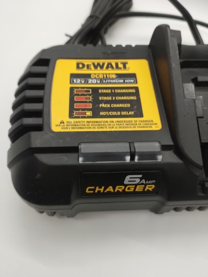 Genuine DEWALT DCB1106 6 Amp 12V/20V/60V MAX FLEXVOLT Li-ion Fast ...