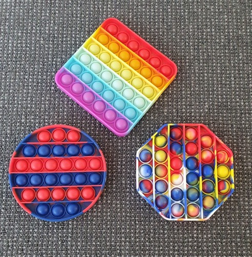🔶️PUSH POPPIT POP IT FIDGET TOY LOT AUTISM ASD SENSORY SPECIAL NEEDS ...