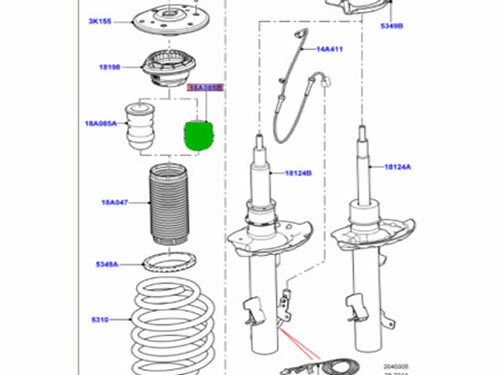GENUINE LAND ROVER FRONT SHOCK ABSORBER BUMPER EVOQUE DISCOVERY SPORT ...
