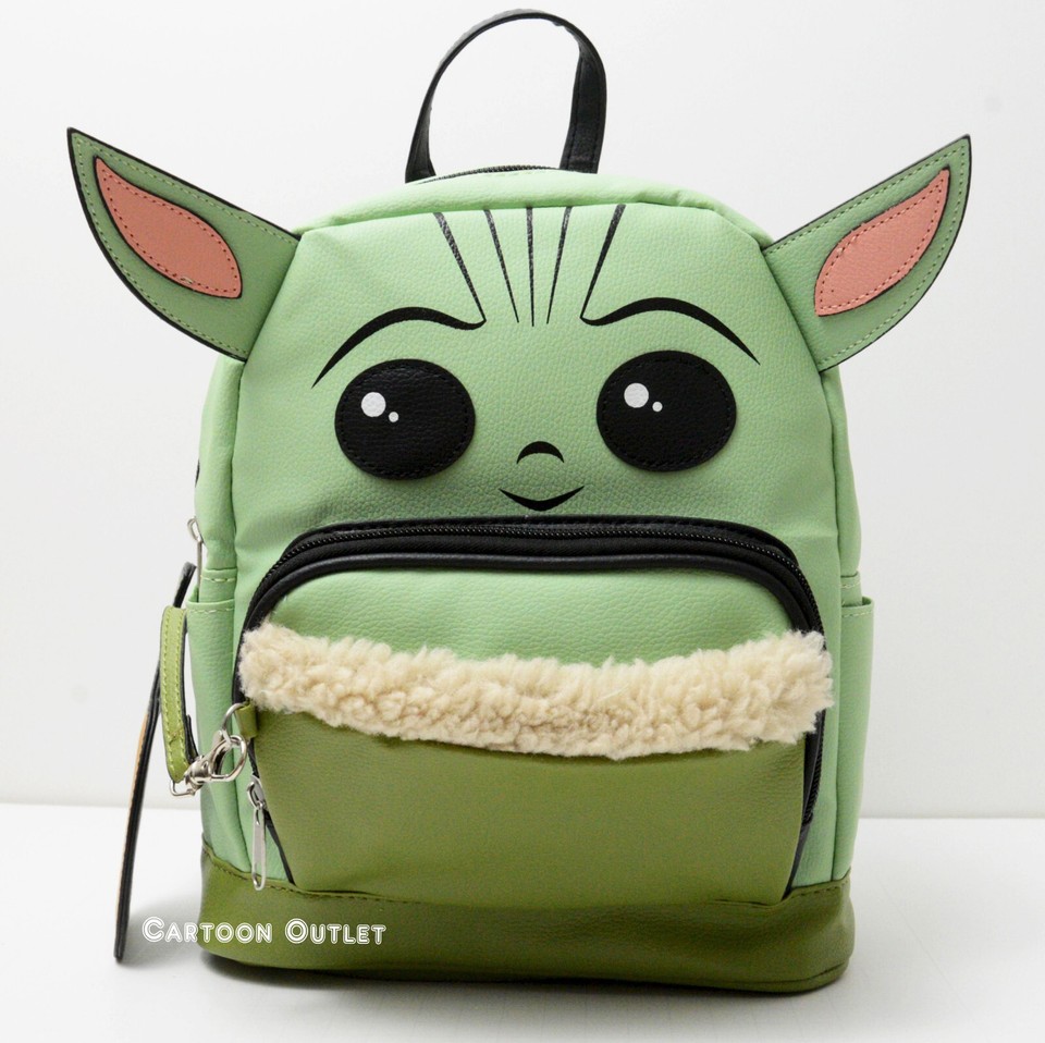Baby Yoda Mini Faux Leather Backpack Disney Star Wars The Mandalorian ...