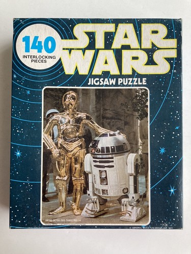 Vintage 1977 General Mills Star Wars R2-D2 and C-3PO 140 Piece Jigsaw ...