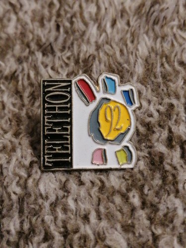 pin's publicitaire telethon 92 | eBay