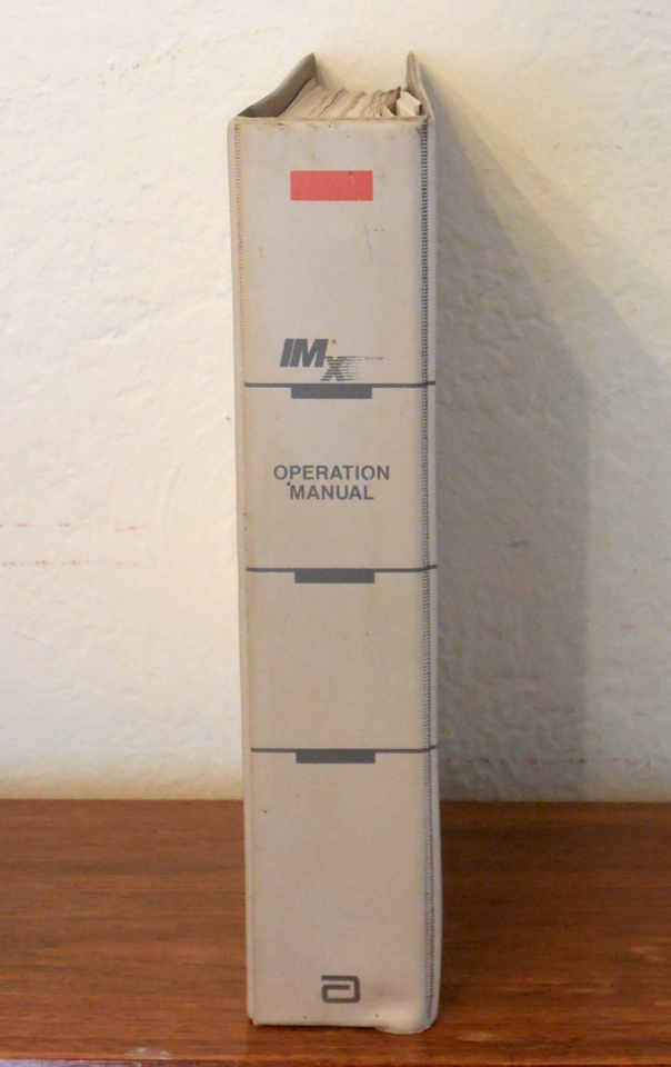 1994 Abbott Diagnostics IMx Immunoassay Analyzer Operation Manual | eBay