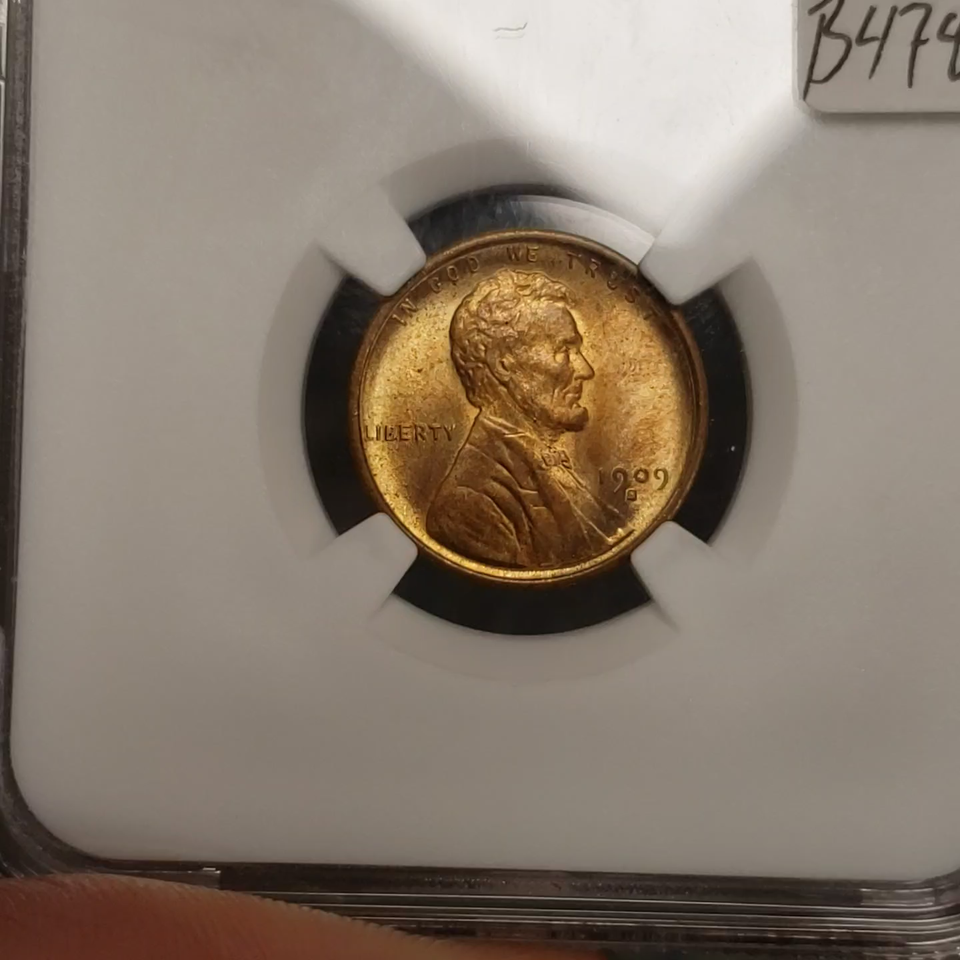1909-S 1c Lincoln Wheat Small Cent - Looks Red - NGC MS 65 RB - VIDEO ...