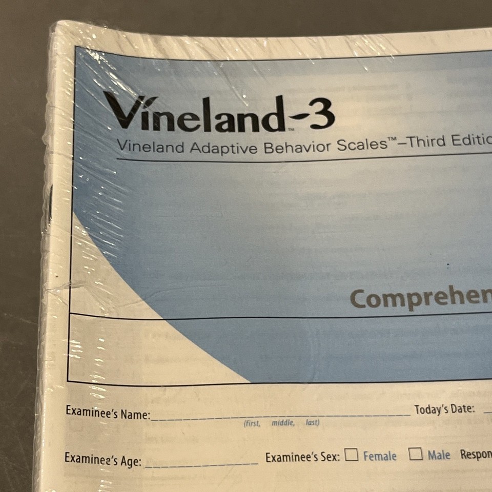 Vineland-3 Comprehensive Interview Form 31322 Adaptive Behavior Scales ...