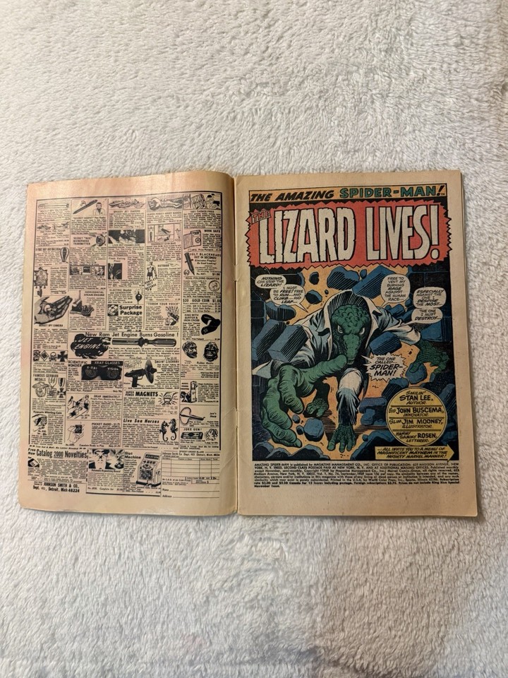 The Amazing Spider-Man, The Lizard Lives #76 Sept. 1969 Marvel Comics ...