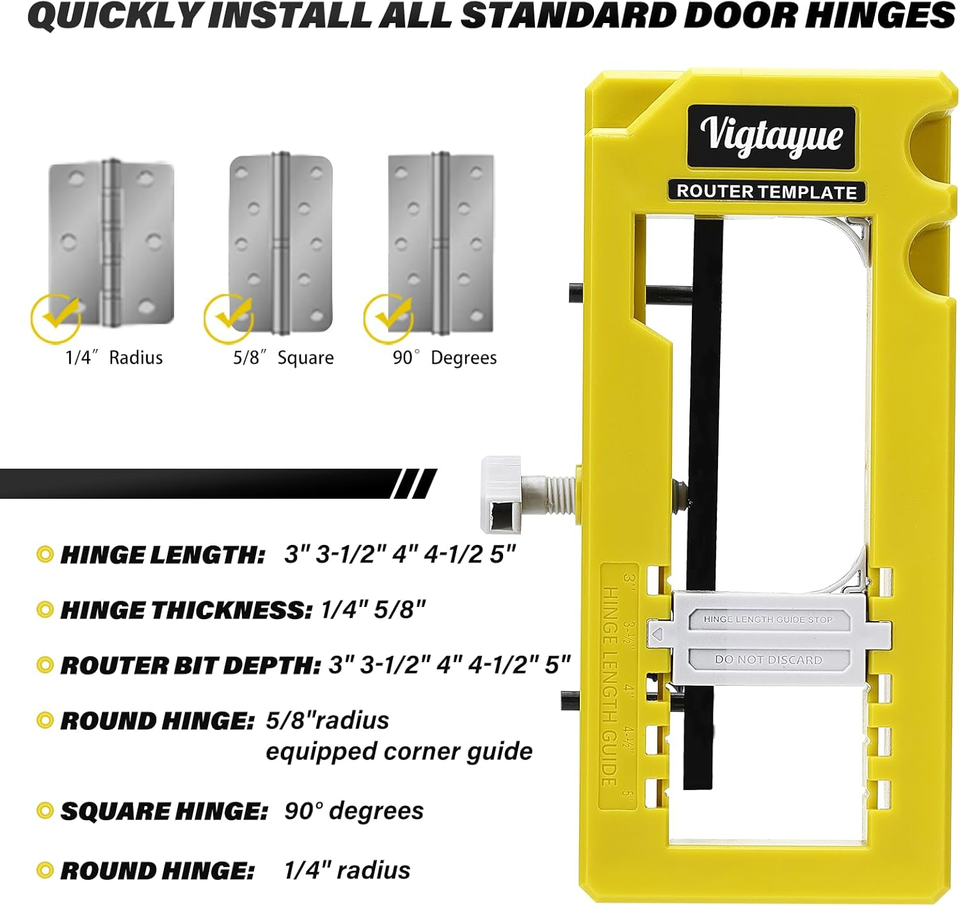 Door Hinge Jig Door Hinge Template Door Hinge Mortiser for Door Hinge ...