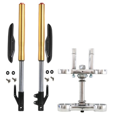 Upside Down 630mm 45/48mm Front Forks Triple End For 12mm Razor Monkey ...