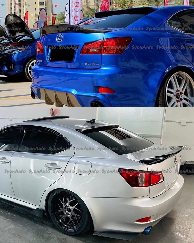 FOR 2006-2012 LEXUS IS250 IS350 GLOSS BLACK RS STYLE HIGHKICK TRUNK ...
