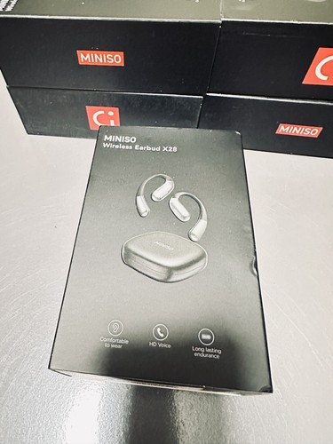 MINISO X28 AI Translation Open Ear Wireless Bluetooth Earphones Black ...