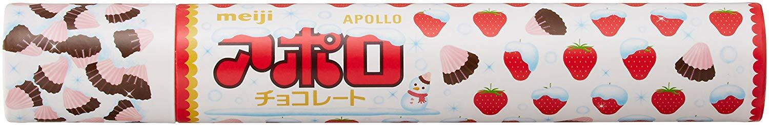 Meiji, APOLLO, Jumbo, Strawberry Chocolate, 82g in 1 box, Japan Candy ...