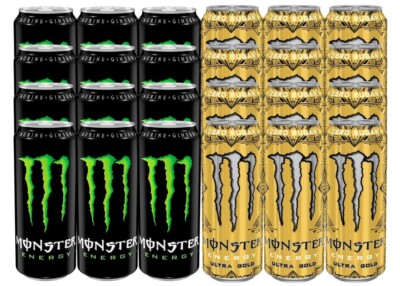 Monster Energy Mix ( 12 x 500 ml Classic & 12 x 500 ml Monster Ultra ...