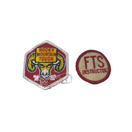 Vintage patch lot, Western Co Rocky Mountain Tough, FTS Instructor ...