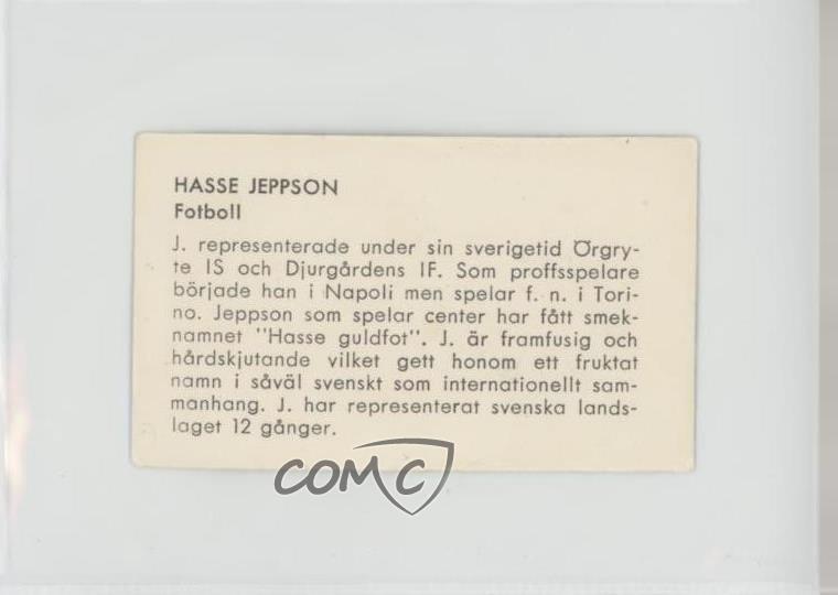 1957-58 Swedish-420 Series Hasse Jeppson #131 | eBay