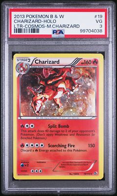 2013 POKEMON B&W LEGEND TREASURES COSMOS-MEGA CHARIZARD #19 CHARIZARD ...