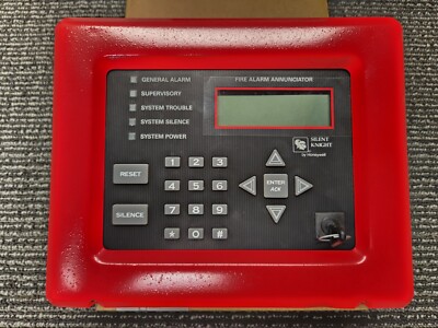 Silent Knight 5860R (Red) Fire Alarm Remote Annunciator Plastic Key ...
