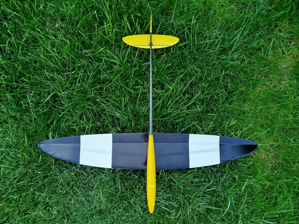 RC Glider DLG F3K MALIBU Soaring Thermal Hand Launch Glider 1m. wing ...