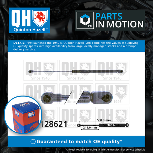 Bonnet Gas Strut fits VW BORA 1J2, 1J6 1.9D 98 to 05 Spring Lift Front ...