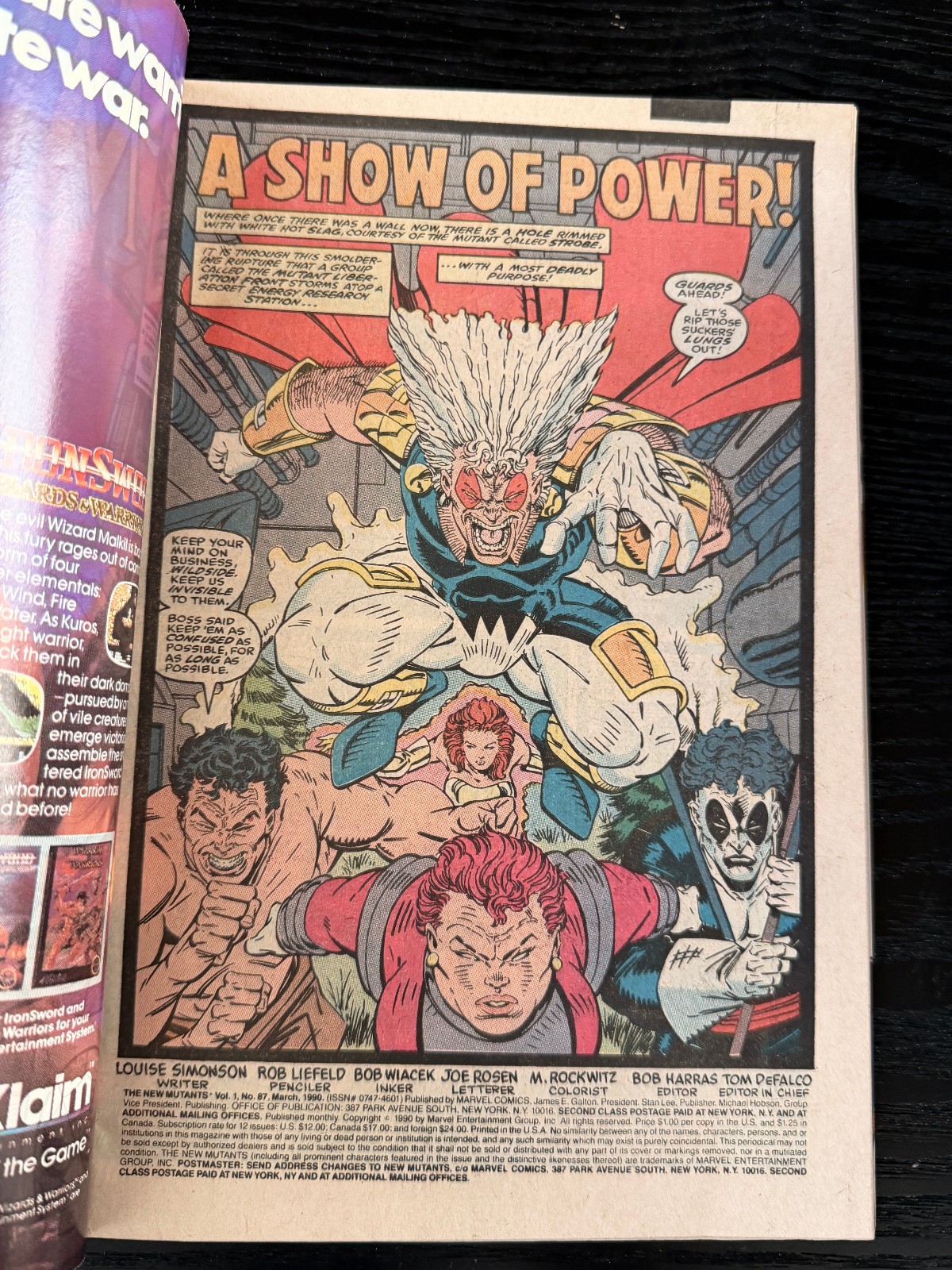 The New Mutants #87 (Marvel 1990) 1st Appearance of Cable | eBay