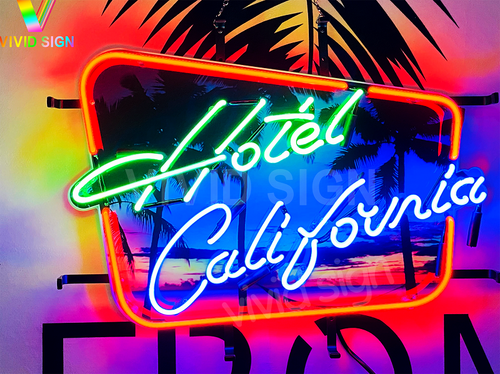 Hotel California Beer 20"x15" Neon Light Lamp Sign With HD Vivid ...