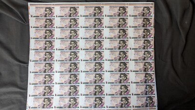 KBA-NotaSys (GIORI), Test note Specimen SHEET, Type 1 Beethoven | eBay