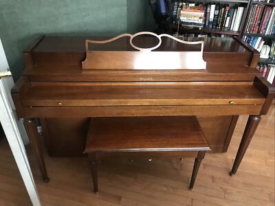 Howard Spinet Piano Two Pedal Built by Baldwin 63341 PICKUPS ONLY | eBay