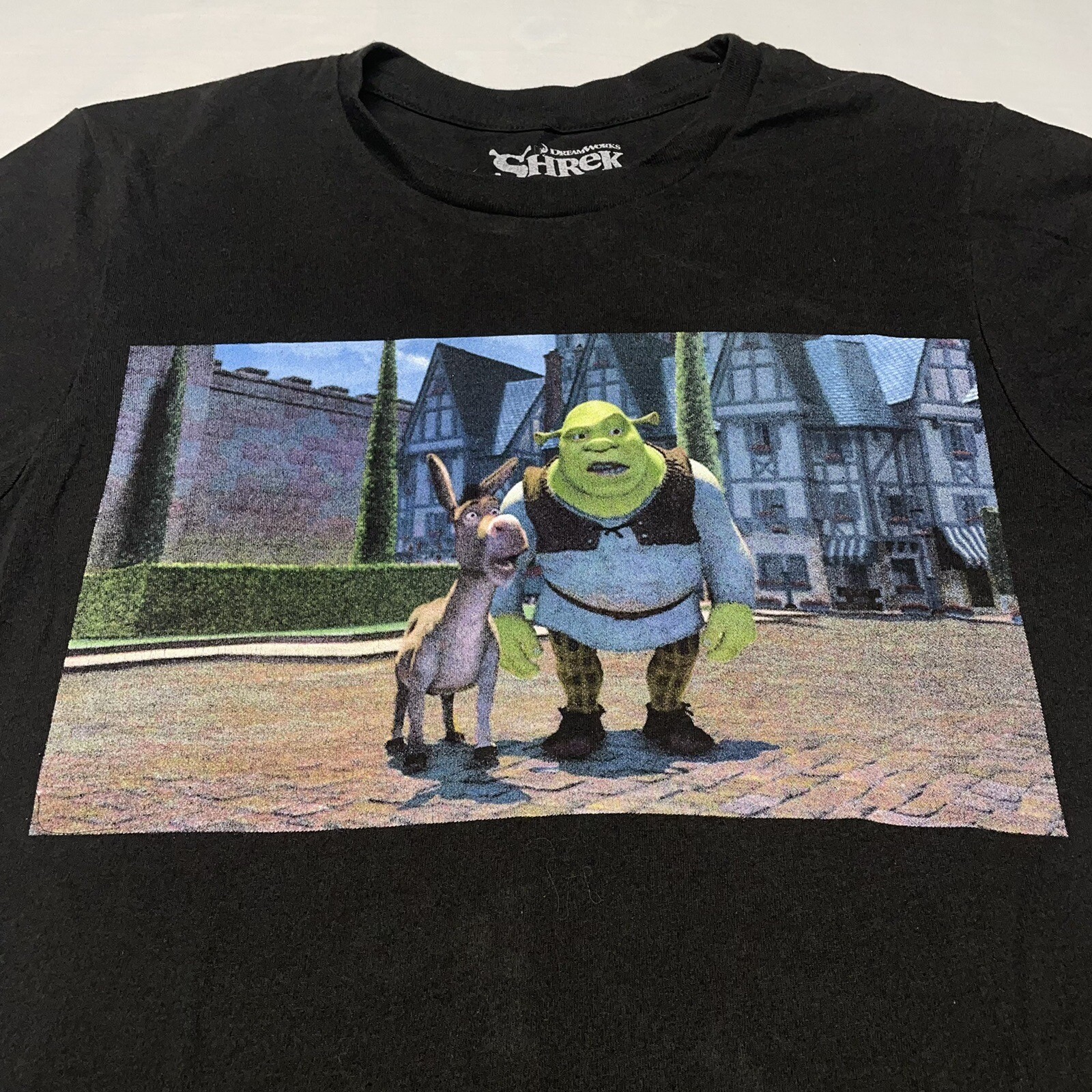 Shrek Black Small T-Shirt Donkey DreamWorks Movie Com… - Gem