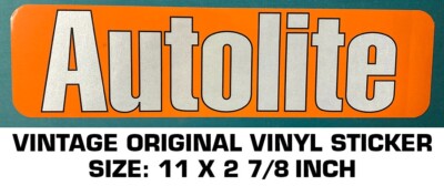 AUTOLITE VINTAGE ORIGINAL VINYL DECAL STICKER - NHRA FORD RACING | eBay