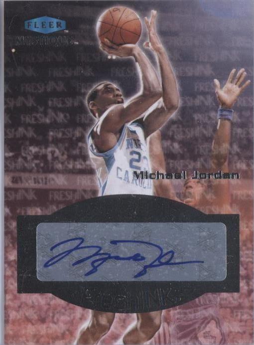 2012-13 Fleer Retro - 1999-00 Fleer Mystique Fresh Ink Michael Jordan # ...